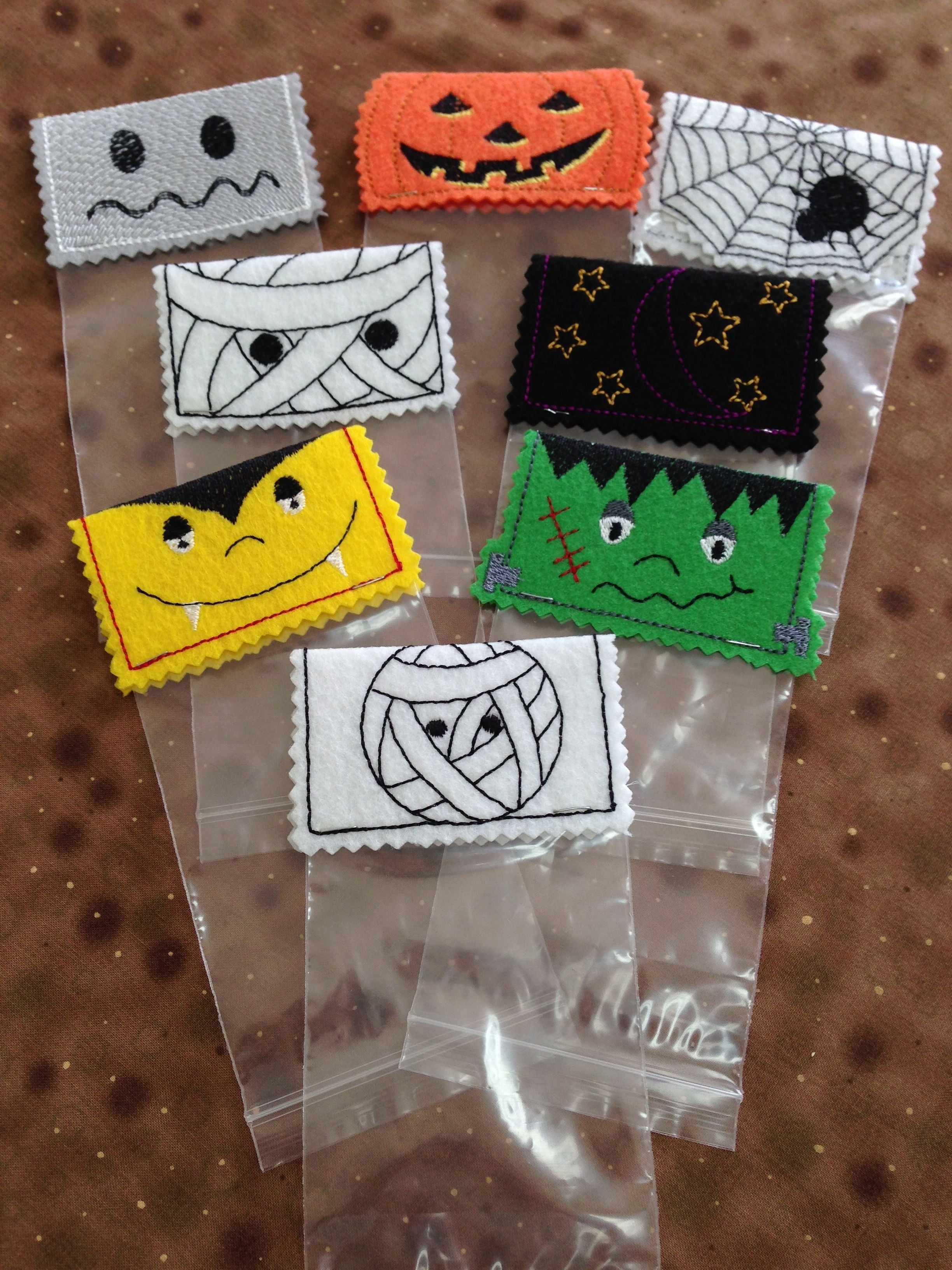 Halloween Bag Toppers Project [4x4] 11604 Machine Embroidery Designs ...