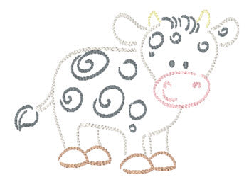Outline Cute Farm KM [5x7] 11785 Machine Embroidery Designs ...