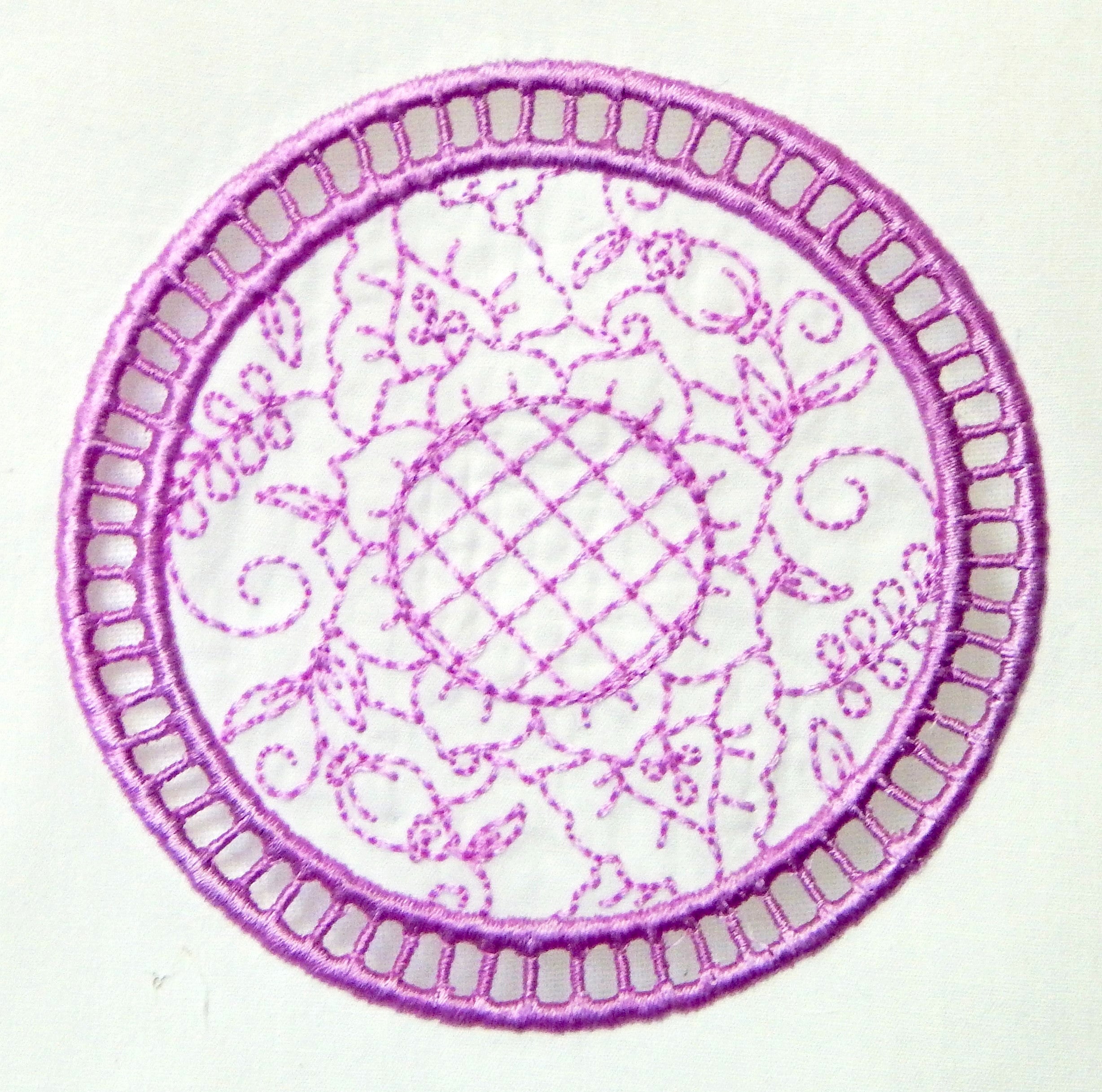 Cutwork Circle Flowers-KM [4x4] 11751 Machine Embroidery Designs ...