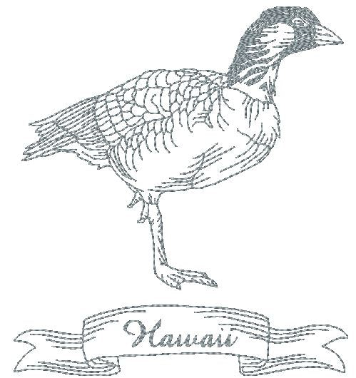 State Bird Redwork-2 [5x7] 11028 Machine Embroidery Designs ...