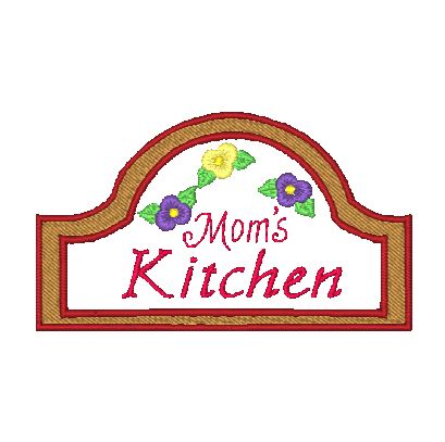 Moms-Kitchen-applique [4x4] 11090 Machine Embroidery Designs ...
