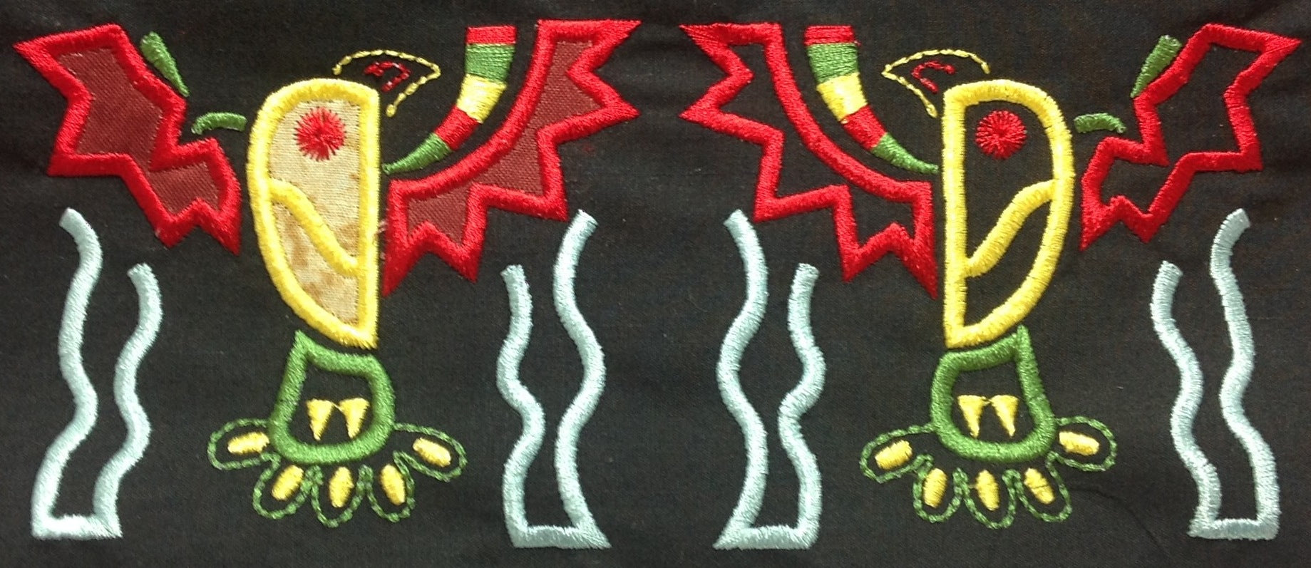 Native Eagles Mola Style with Applique [4x4] 11683 Machine Embroidery ...