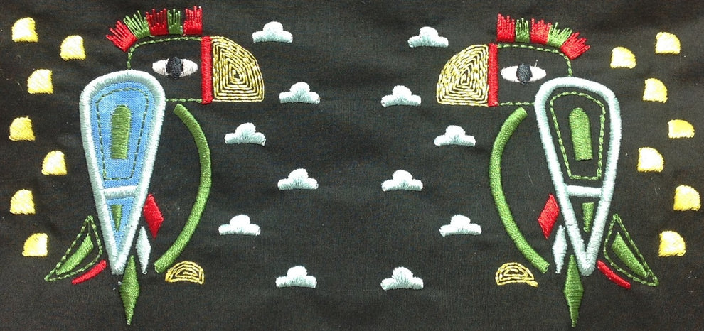 Native Eagles Mola Style with Applique [4x4] 11683 Machine Embroidery ...