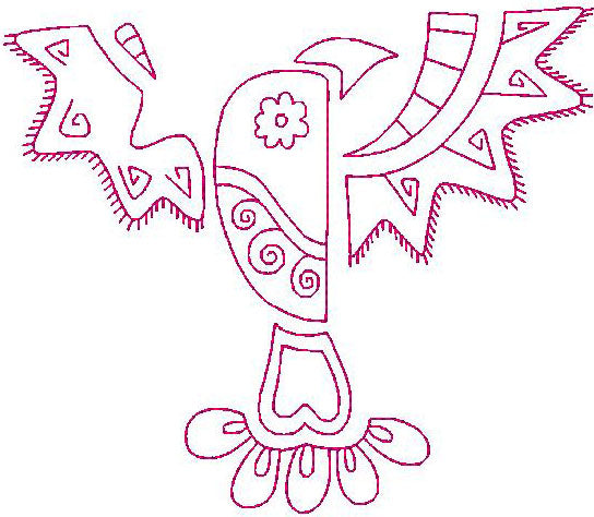 Native Eagles Redwork Machine Embroidery Designs for 5x7 hoop ...