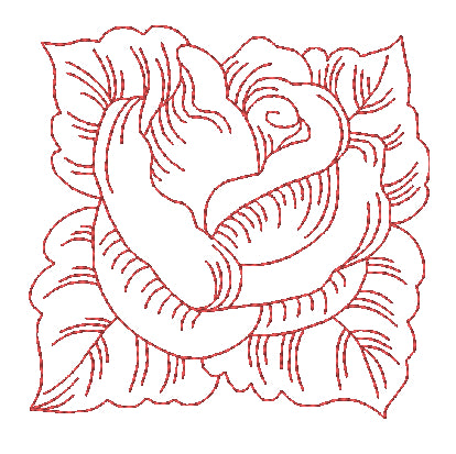 Redwork Roses [4x4] 11704 Machine Embroidery Designs ...