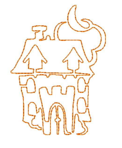 Halloween Houses Redwork [4x4] 10741 Machine Embroidery Designs ...