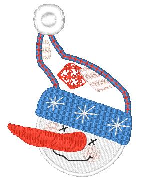 Applique Snowball Heads 1-BEC [4x4] 11650 Machine Embroidery Designs ...